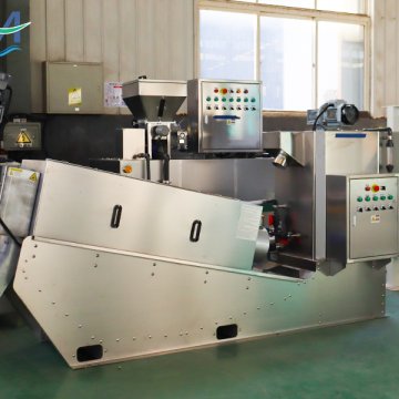 Screw Sludge Dewatering Press | Spiral Sludge Dewatering Machine ...
